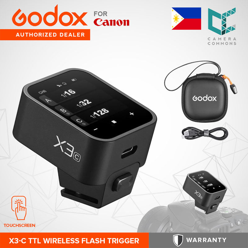 Godox X3 C Xnano Touchscreen TTL Wireless Flash Trigger X3C Built-in B ...