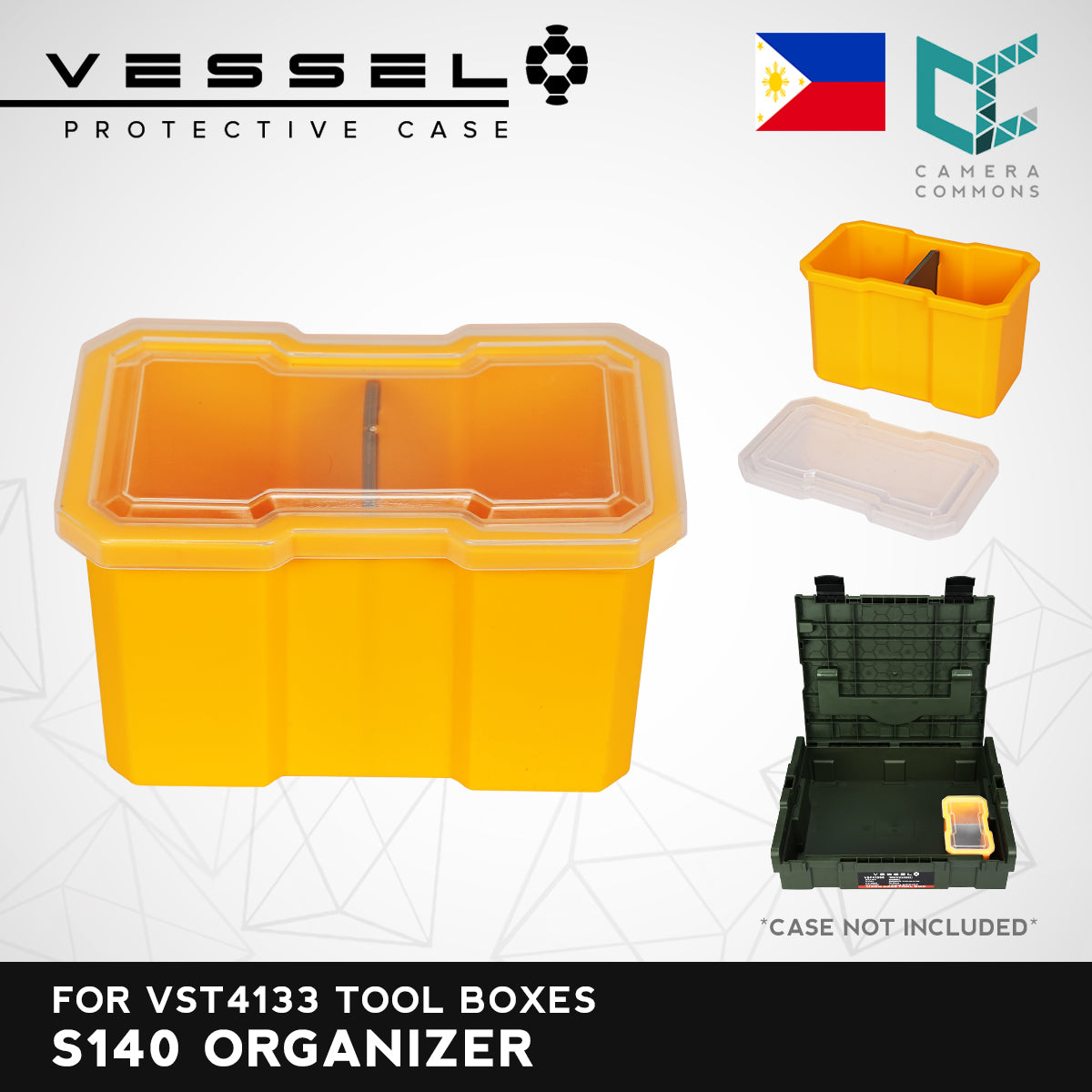 VESSEL Organizer Removable Storage Case S140 S14 for VST4133 Tool Box ...