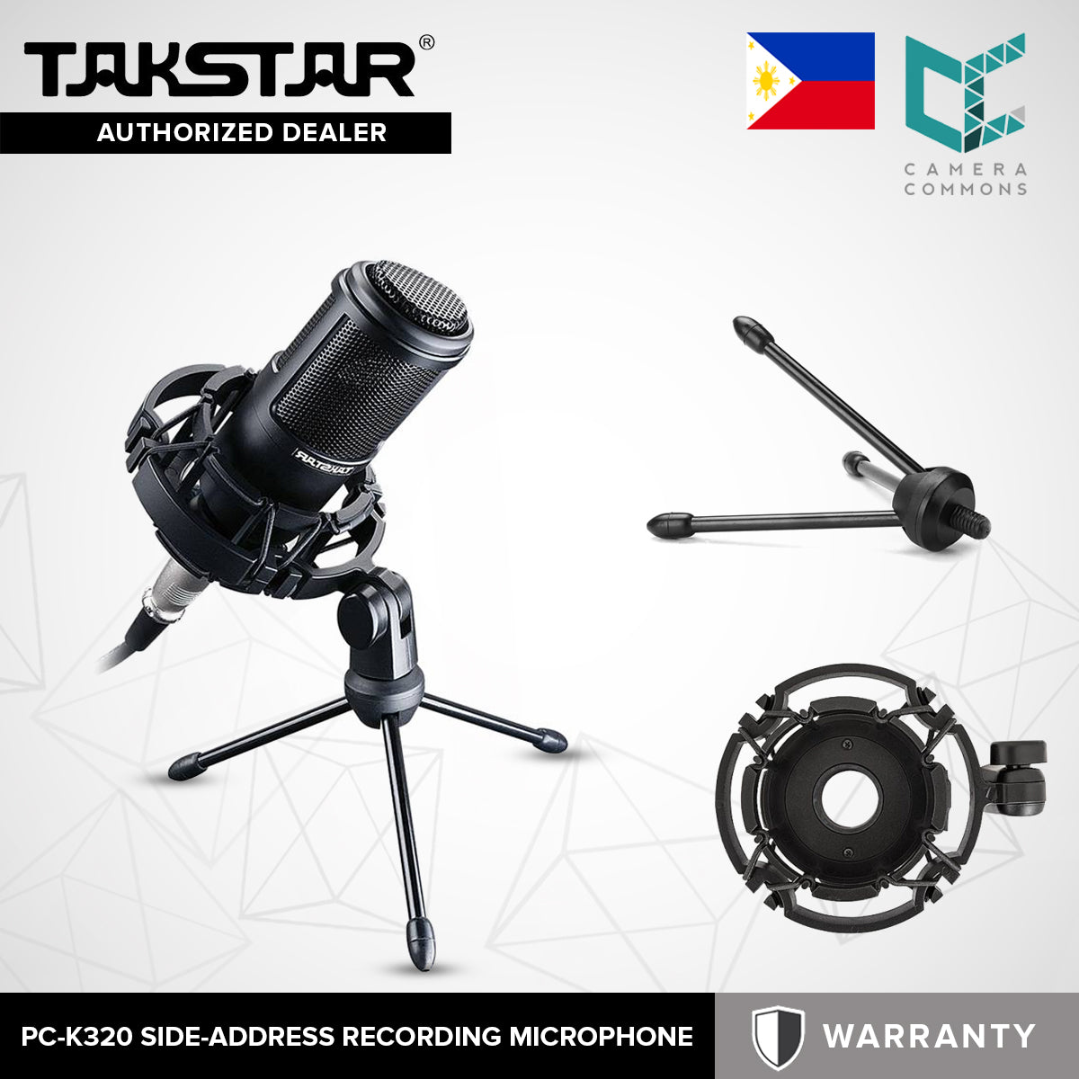 Takstar PC-K320 Condenser Side Address Microphone Professional for Rec ...