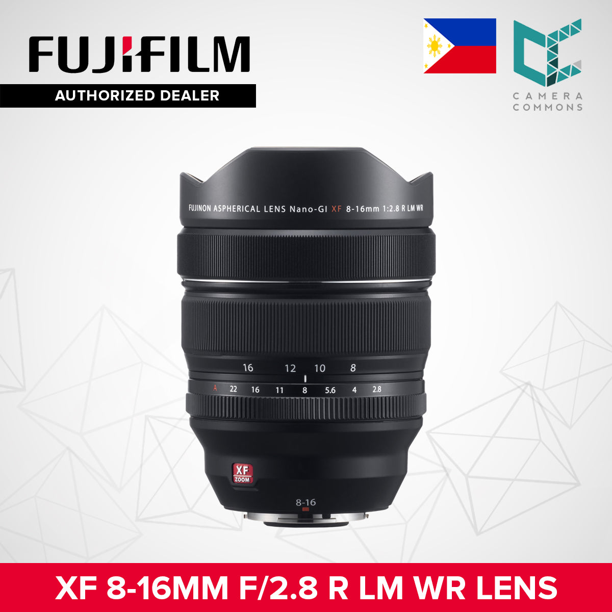 FUJIFILM XF 8-16mm f/2.8 R LM WR Lens XF8-16mm Mirrorless Lens – Camera ...